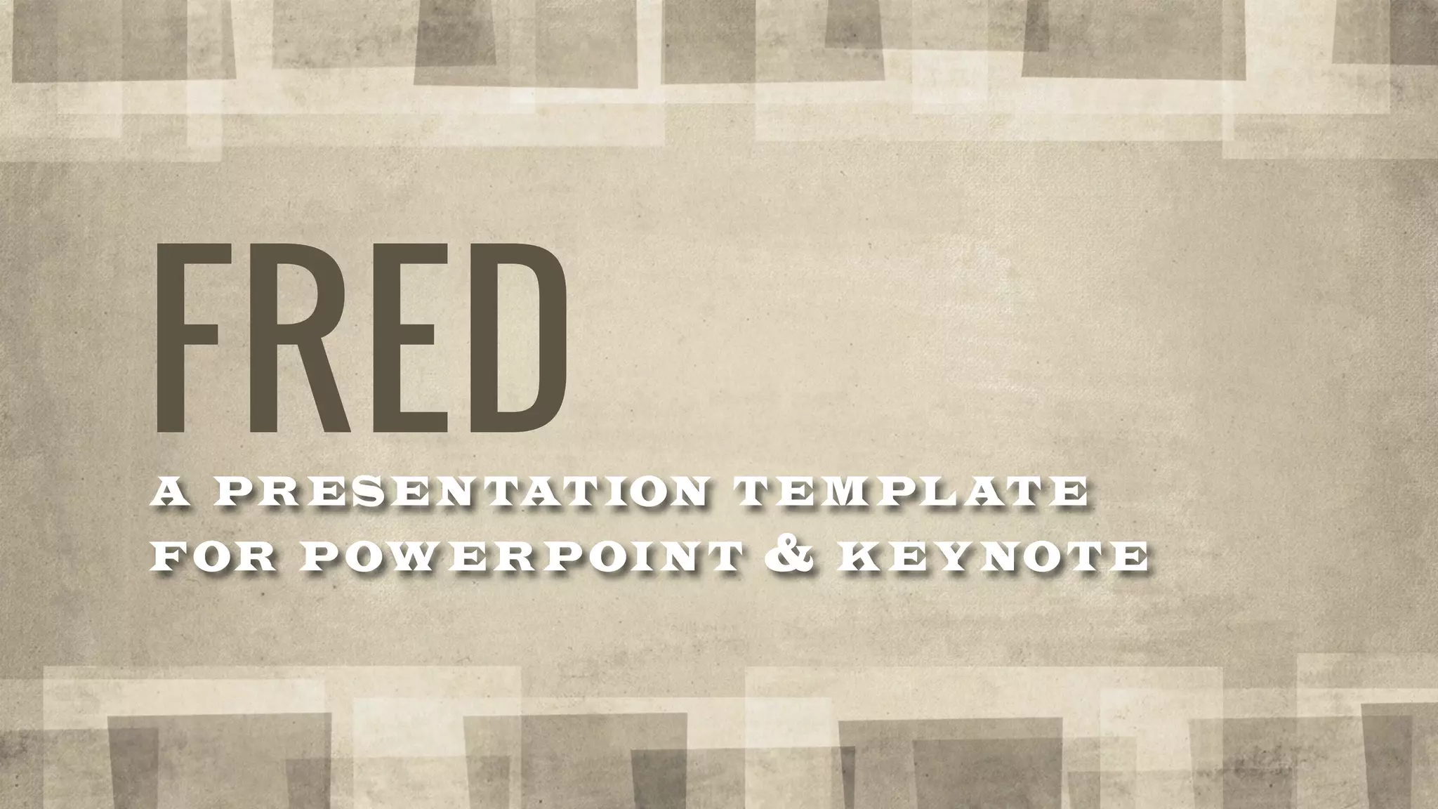 Fred Presentation Template | PDF