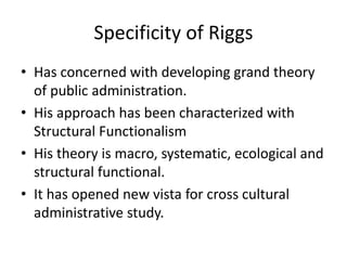 Fred w. riggs | PPTX