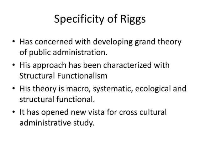 Fred w. riggs | PPTX