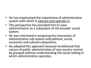 Fred w. riggs | PPTX