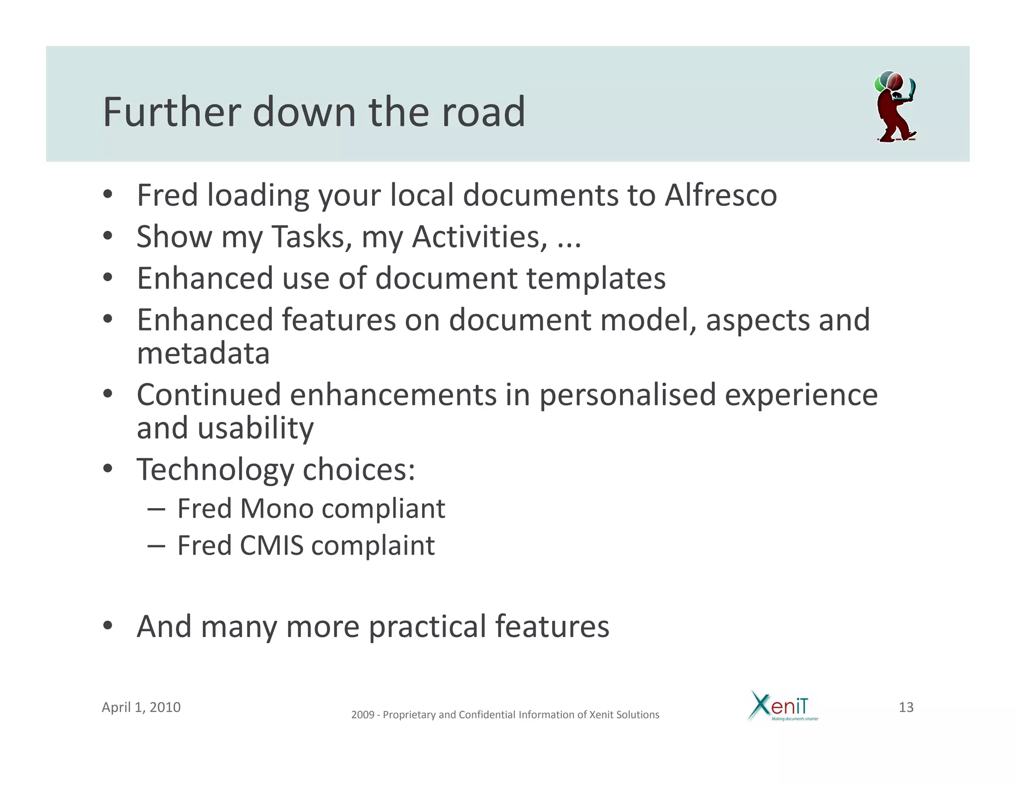 Fred - a new desktop window boosting Alfresco | PDF