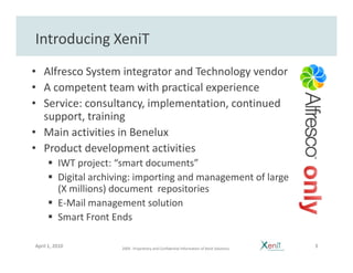 Fred - a new desktop window boosting Alfresco | PPT