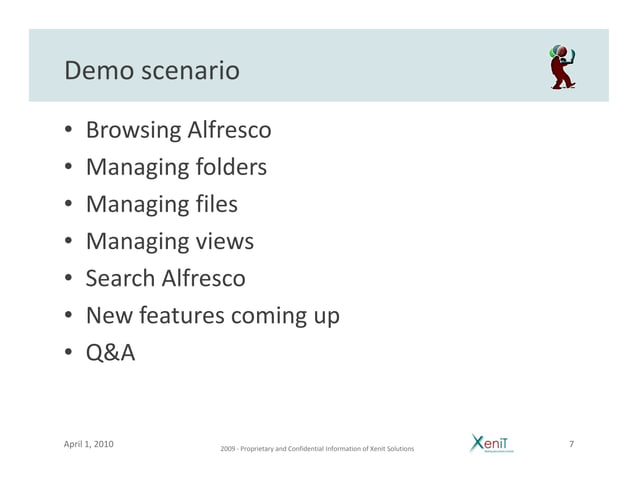 Fred - a new desktop window boosting Alfresco | PPT