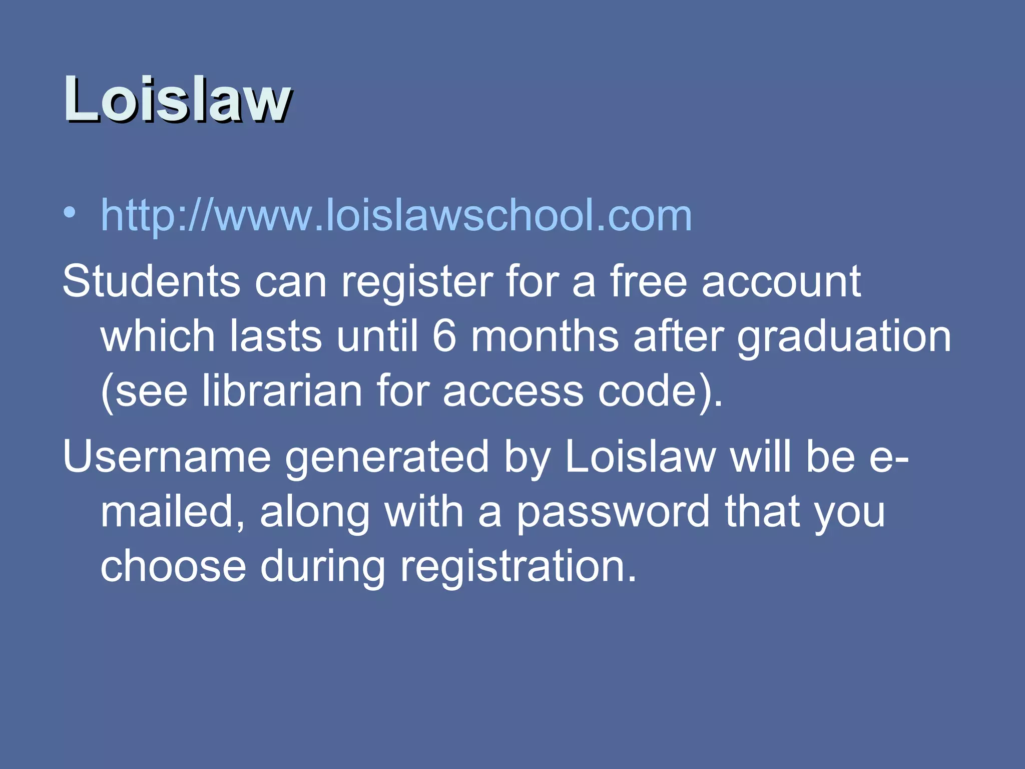 Free and Low-Cost Legal Research | PPT