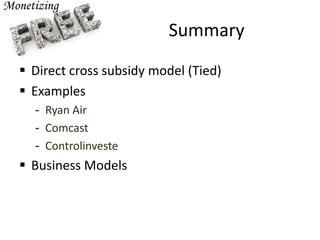 Direct Cross Subsidies | PPT