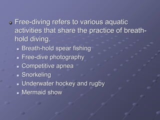 Free diving | PPTX