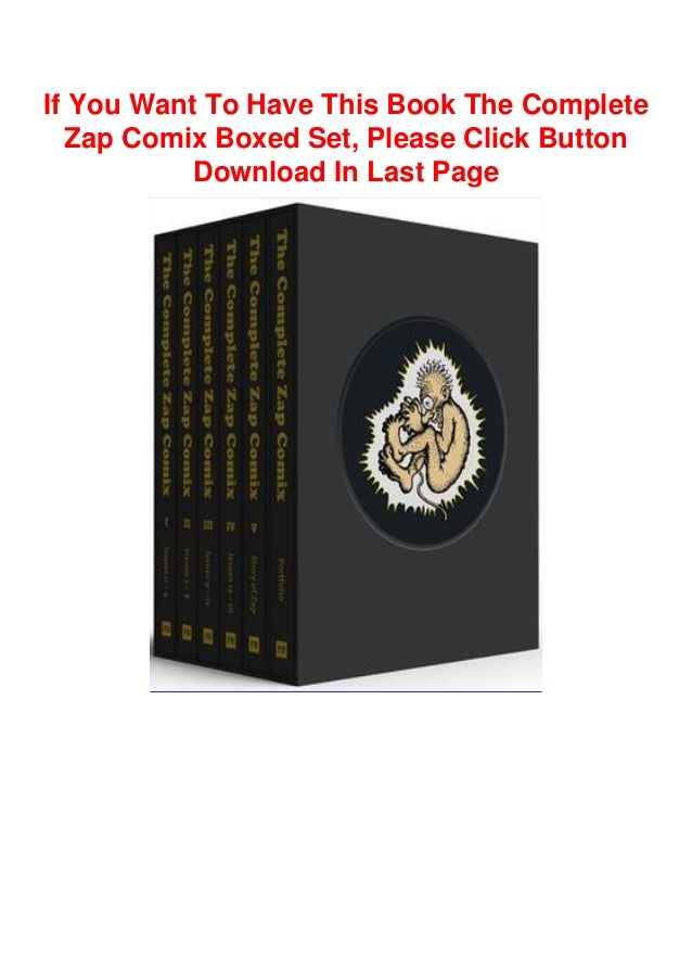 The Complete Zap Comix Boxed Set by Robert Crumb - machinepasa