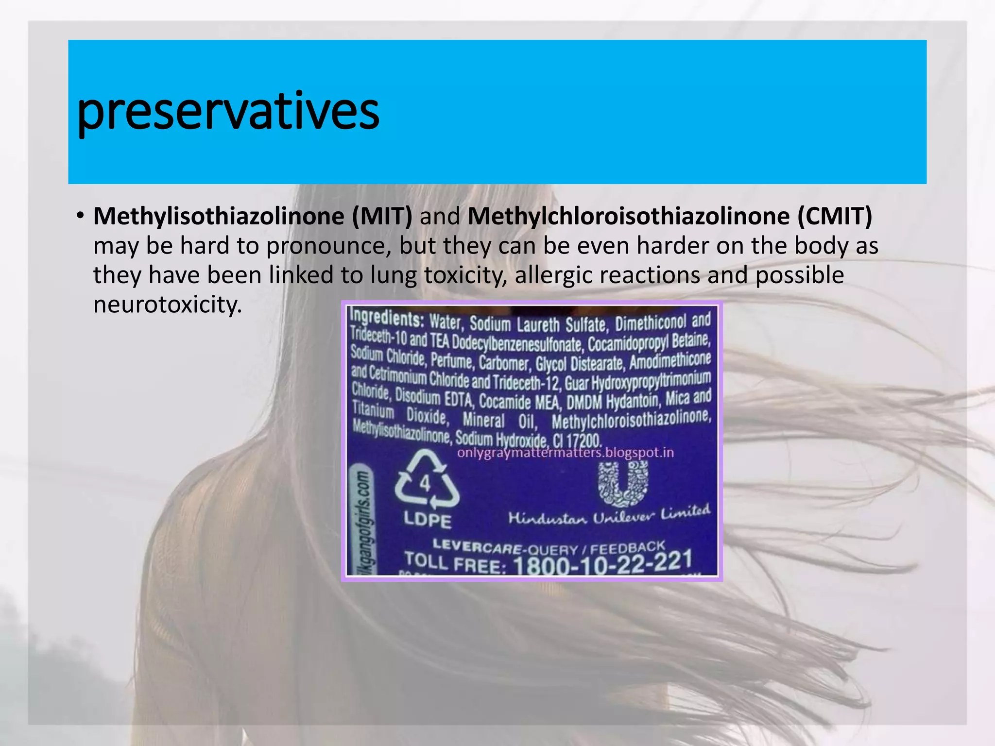 chemicals in hair care products | PPT