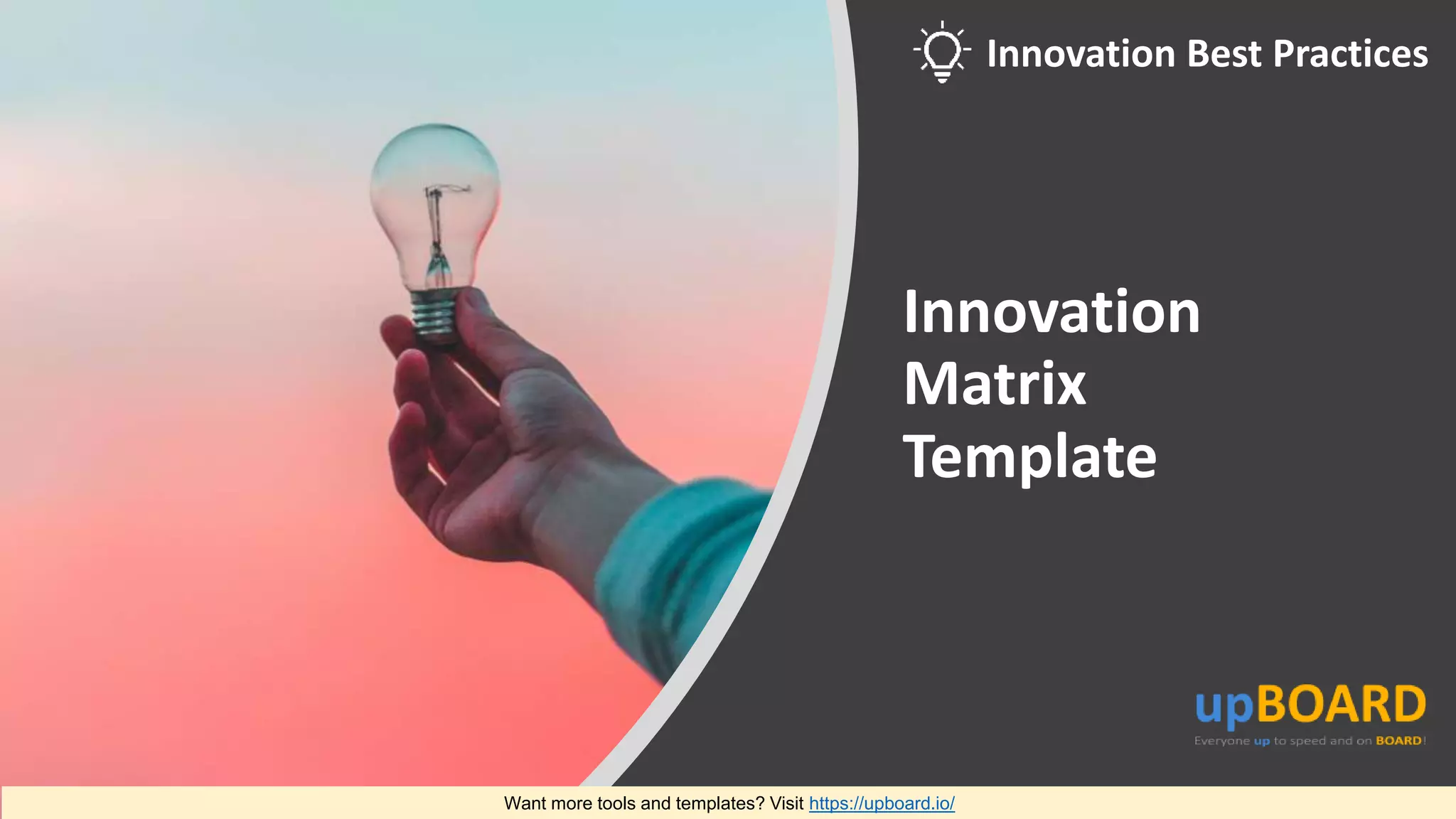 Innovation Matrix Template | PPTX