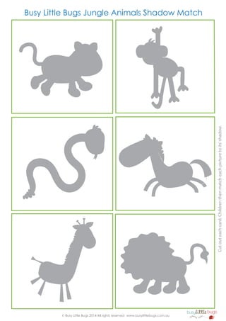Free jungle-animal-shadow-match-file | PDF