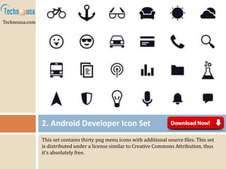 31 Free Mobile Icon Sets Recommended by App Developers | PPT