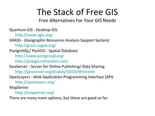 Free open source gis | PPT