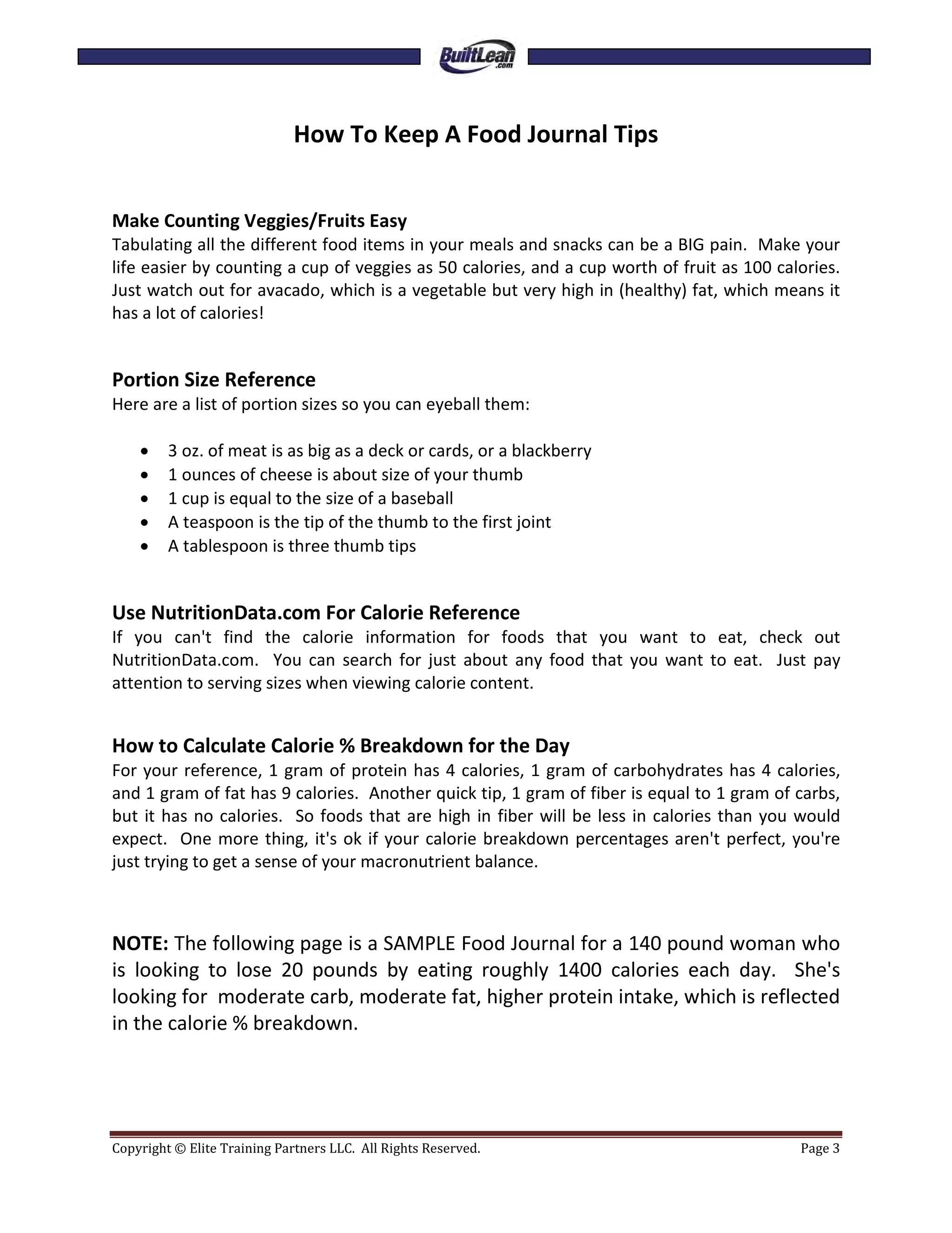 Free printable-food-diary-template | PDF