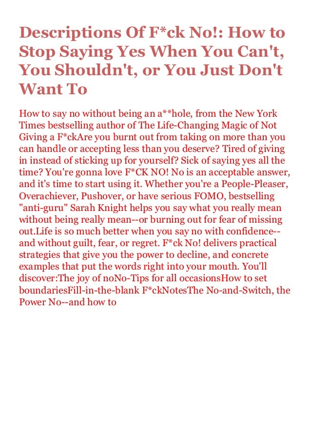 free-read-f-ck-no-how-to-stop-saying-yes-when-you-can-t-you-shoul