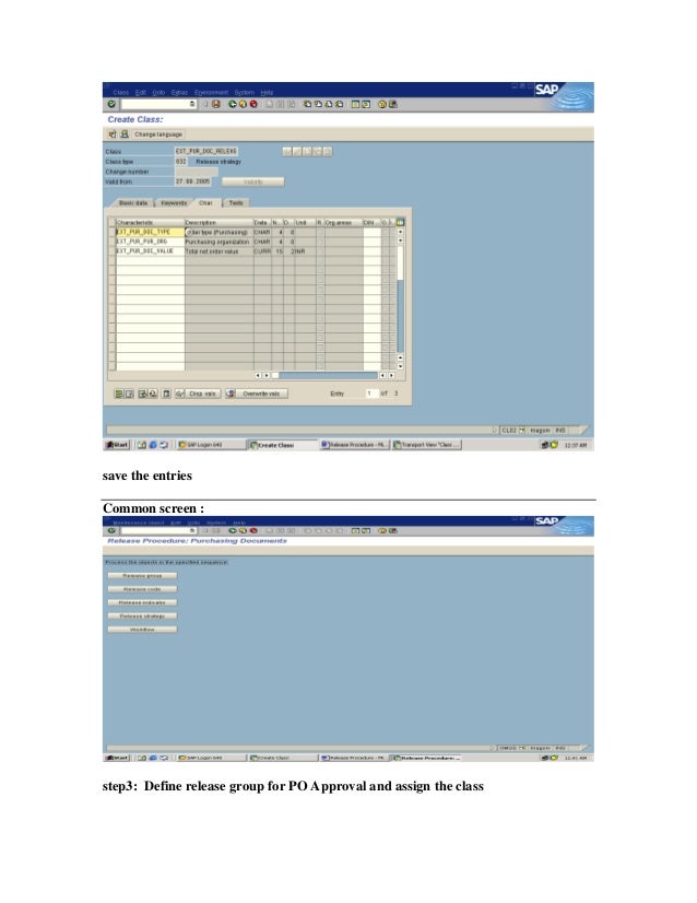 Free Sap Tutorial On Configuring Release Procedure