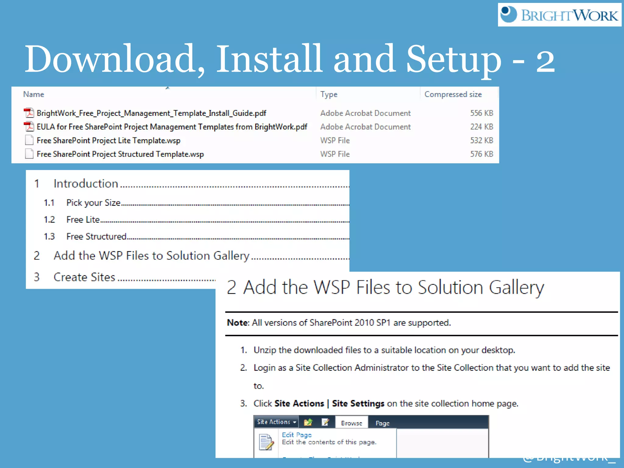 Free SharePoint Project Management Templates from BrightWork and Atidan ...
