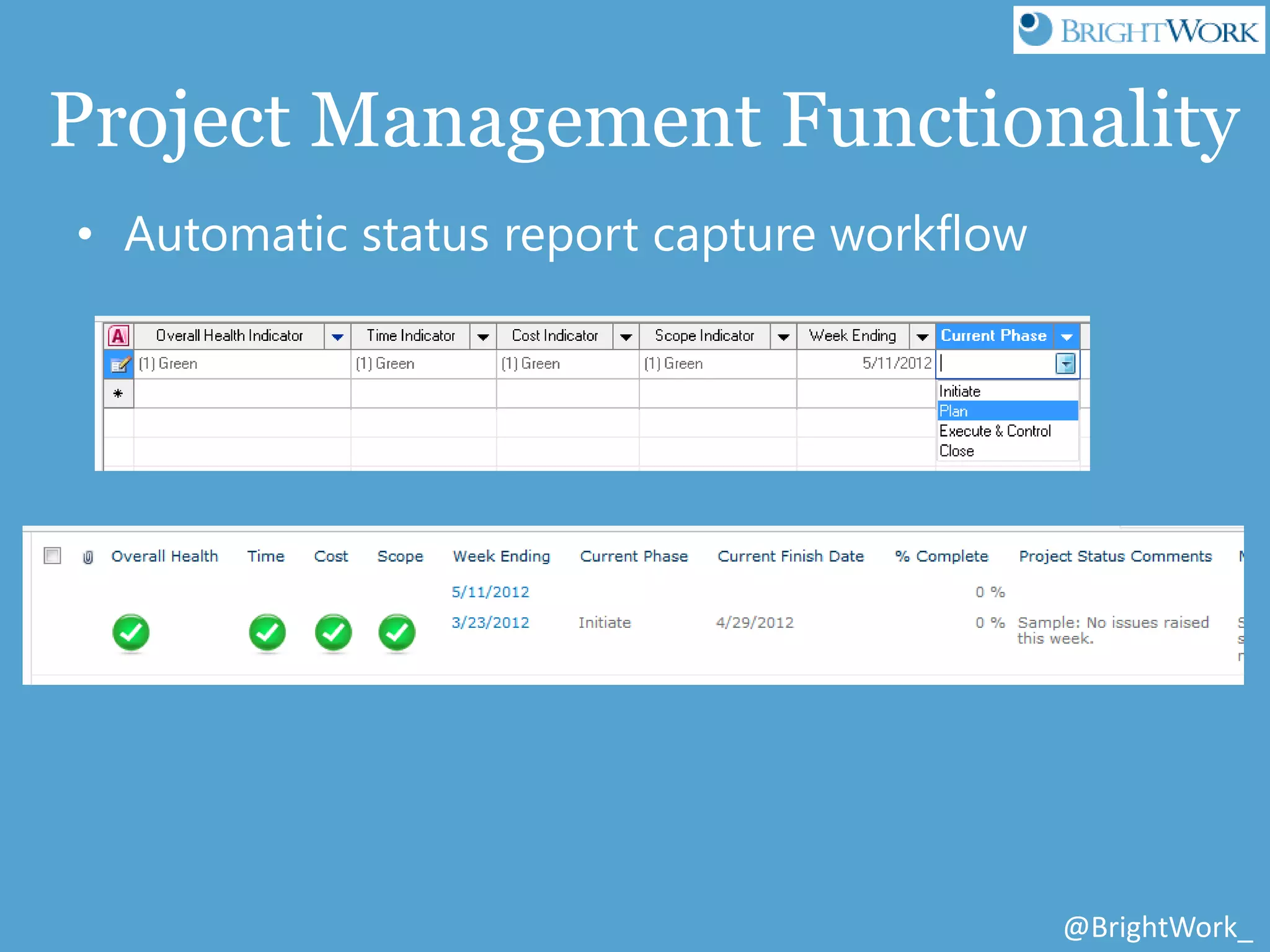 Free SharePoint Project Management Templates from BrightWork and Atidan ...