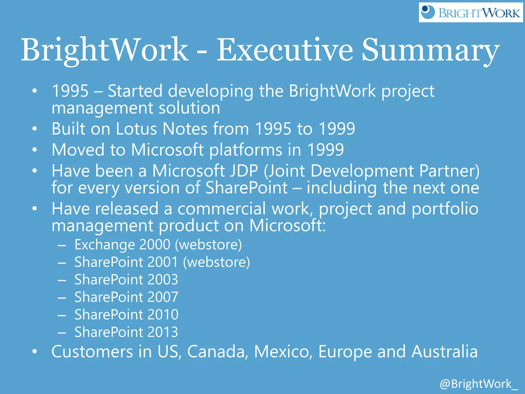 Free SharePoint Project Management Templates from BrightWork and Atidan ...