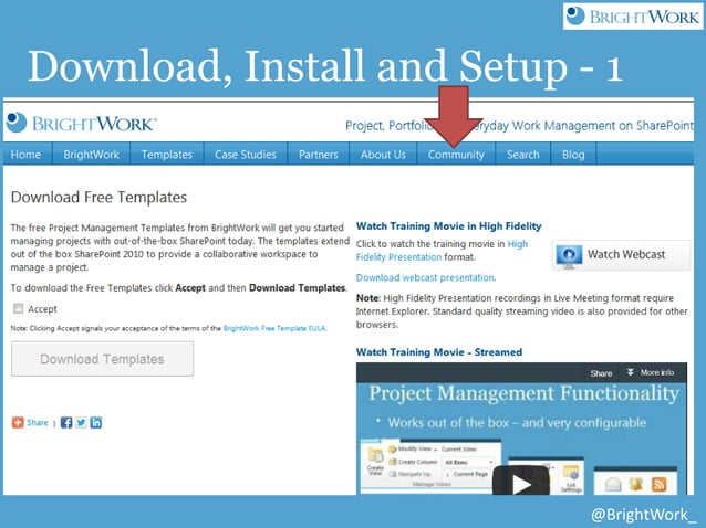 Free SharePoint Project Management Templates from BrightWork and Atidan ...