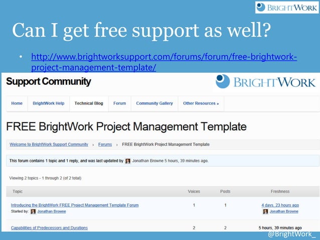 Free SharePoint Project Management Templates from BrightWork and Atidan ...