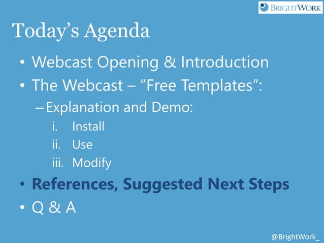Free SharePoint Project Management Templates from BrightWork and Atidan ...