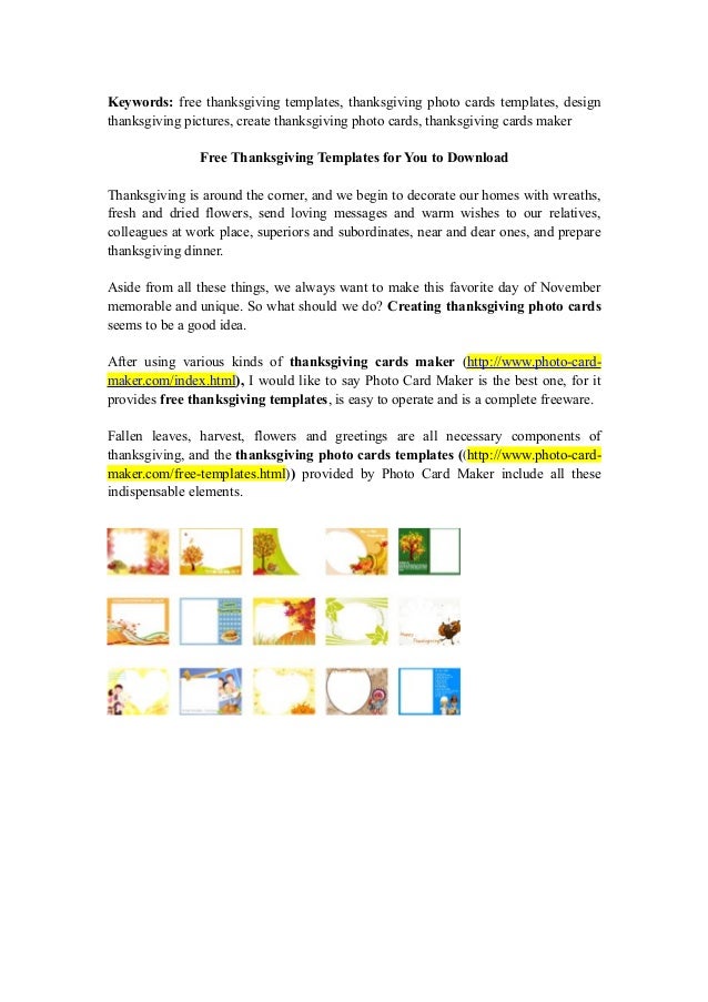 Free Thanksgiving Templates For Word