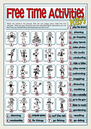 Free time-activities-information-gap-activities-picture-description-exe ...