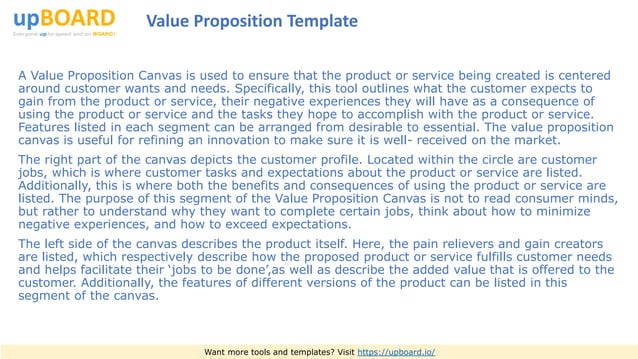 Value Proposition Template | PPTX | Business | Business and Finance