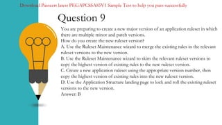 Free 2021 PCSSA Version 8.5 PEGAPCSSA85V1 Exam Questions | PDF | Databases | Computer Software ...