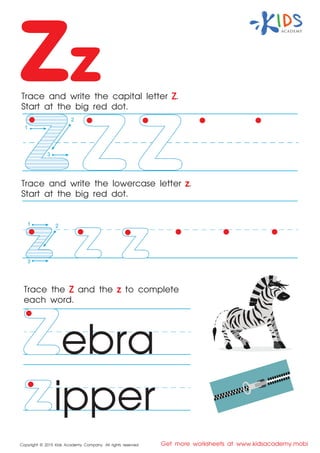 Free alphabet worksheets for kids a-z | PDF