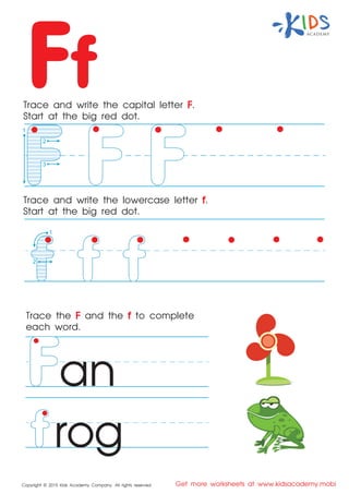Free alphabet worksheets for kids a-z | PDF