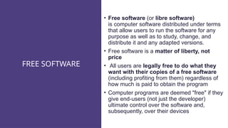 Free and Open Source Software - Definition, Types, Features, Examples | PPT