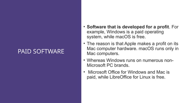 Free and Open Source Software - Definition, Types, Features, Examples | PPTX | Operating Systems ...