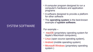 Free and Open Source Software - Definition, Types, Features, Examples | PPTX | Operating Systems ...