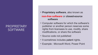 Free and Open Source Software - Definition, Types, Features, Examples | PPT