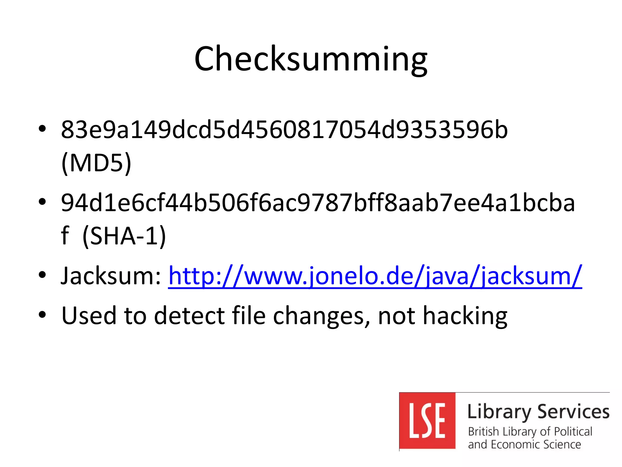 Free and Open Source Workflow Tools at LSE | PDF
