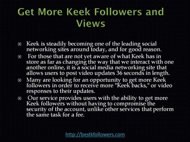 Free apps like keek | PPT