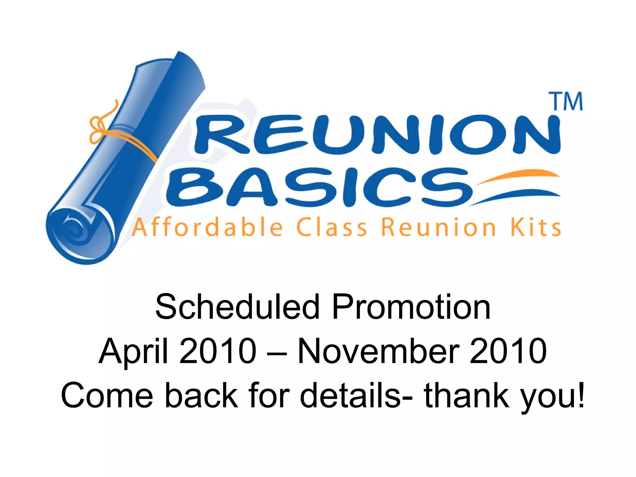 Free Class Reunion Banner | PPT