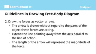 Science VII: Quarter I: Lesson 1:Free body diagram | PPTX