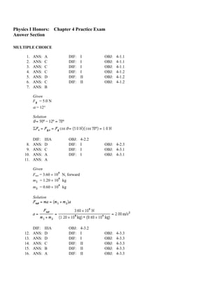 Free Body Diagrams Quiz Physics.pdf