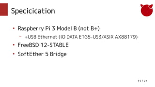 Raspberry PiでモバイルVPNルータを作ってみた | PPT