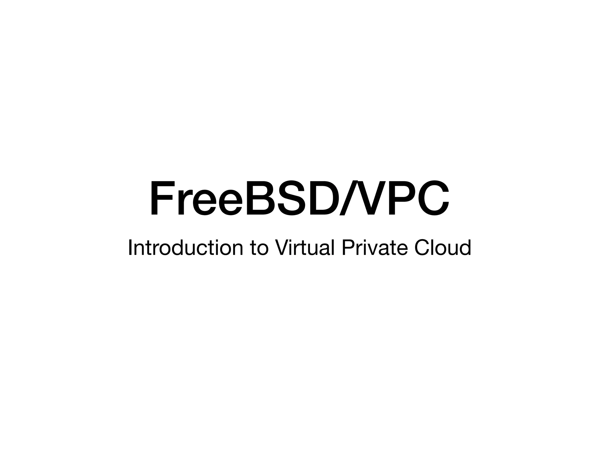 FreeBSD VPC Introduction | PDF