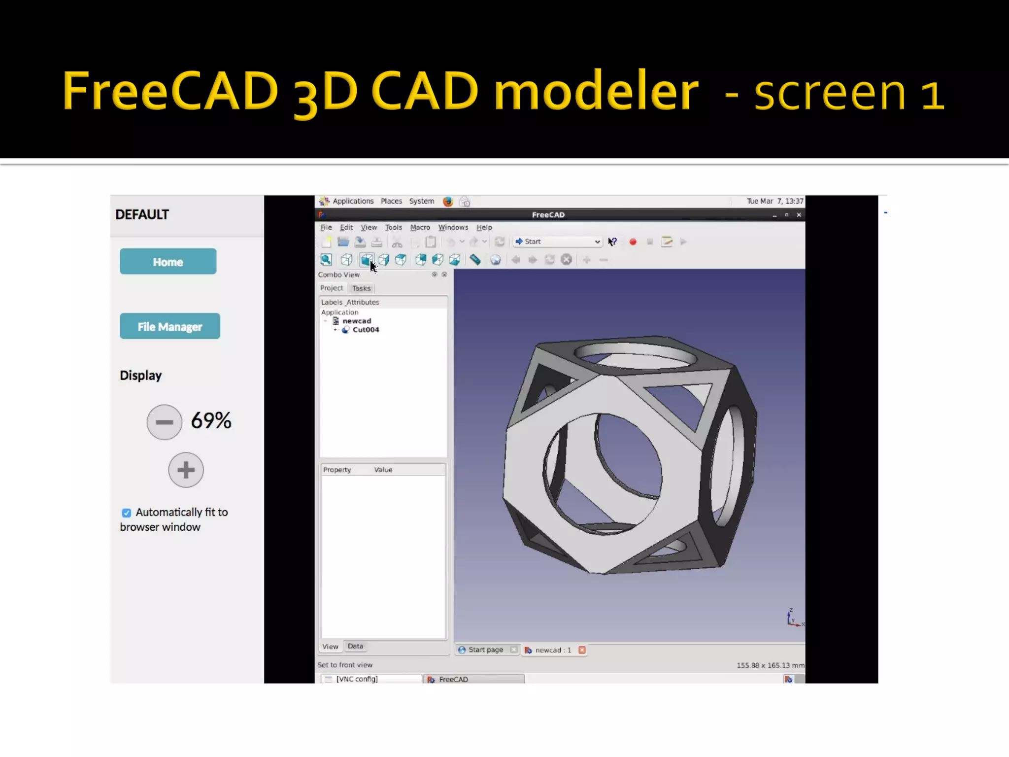 Freecad 3d Cad Modeler Ppt