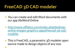 FreeCAD 3D CAD modeler | PDF
