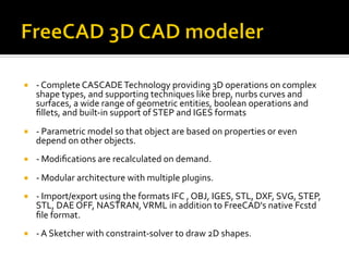 FreeCAD 3D CAD modeler | PDF