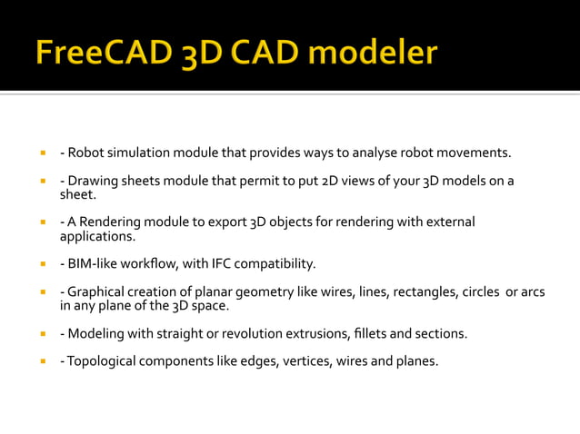 FreeCAD 3D CAD modeler | PDF