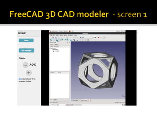 FreeCAD 3D CAD modeler | PDF