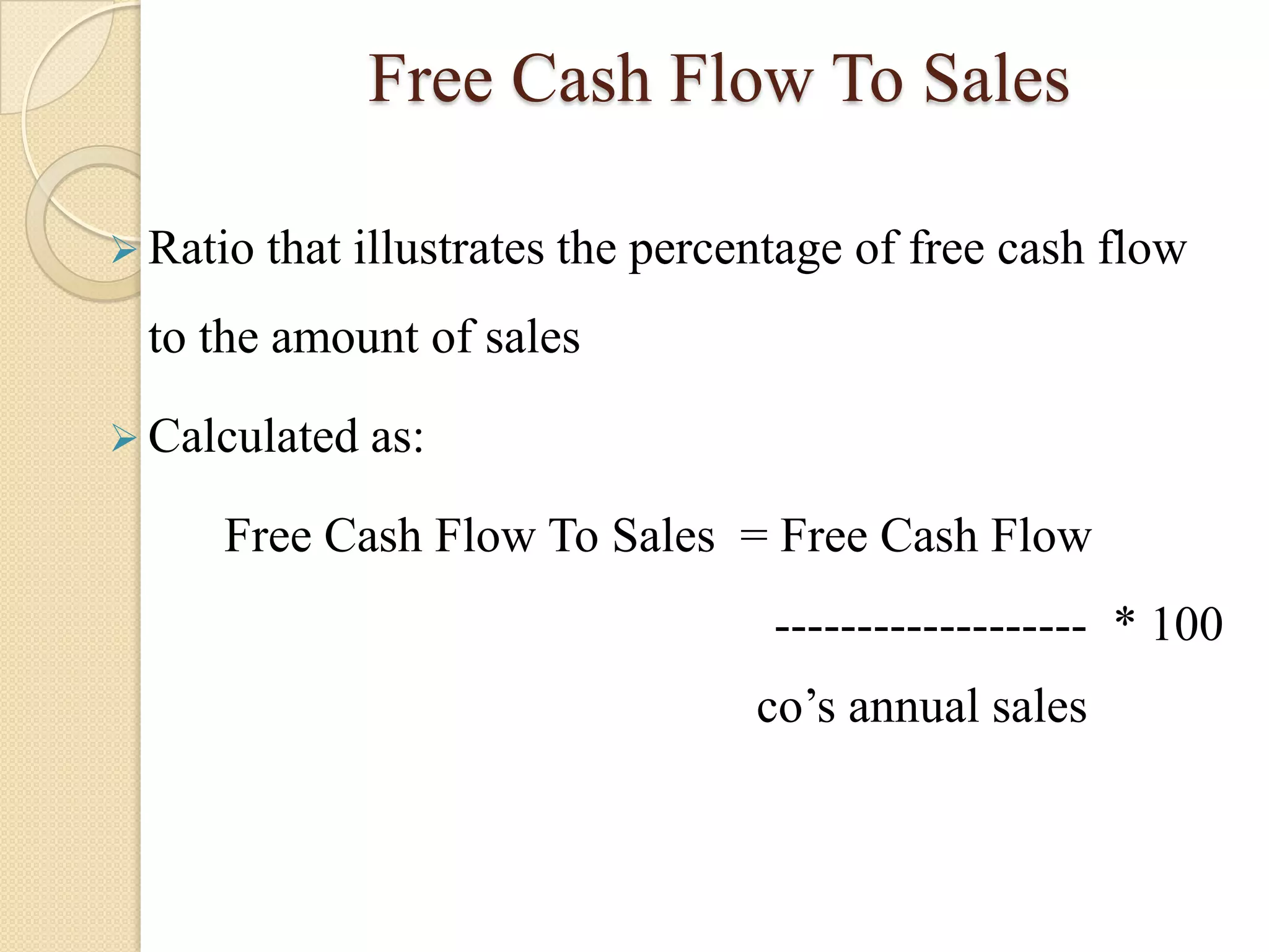 Free cash flow | PPTX
