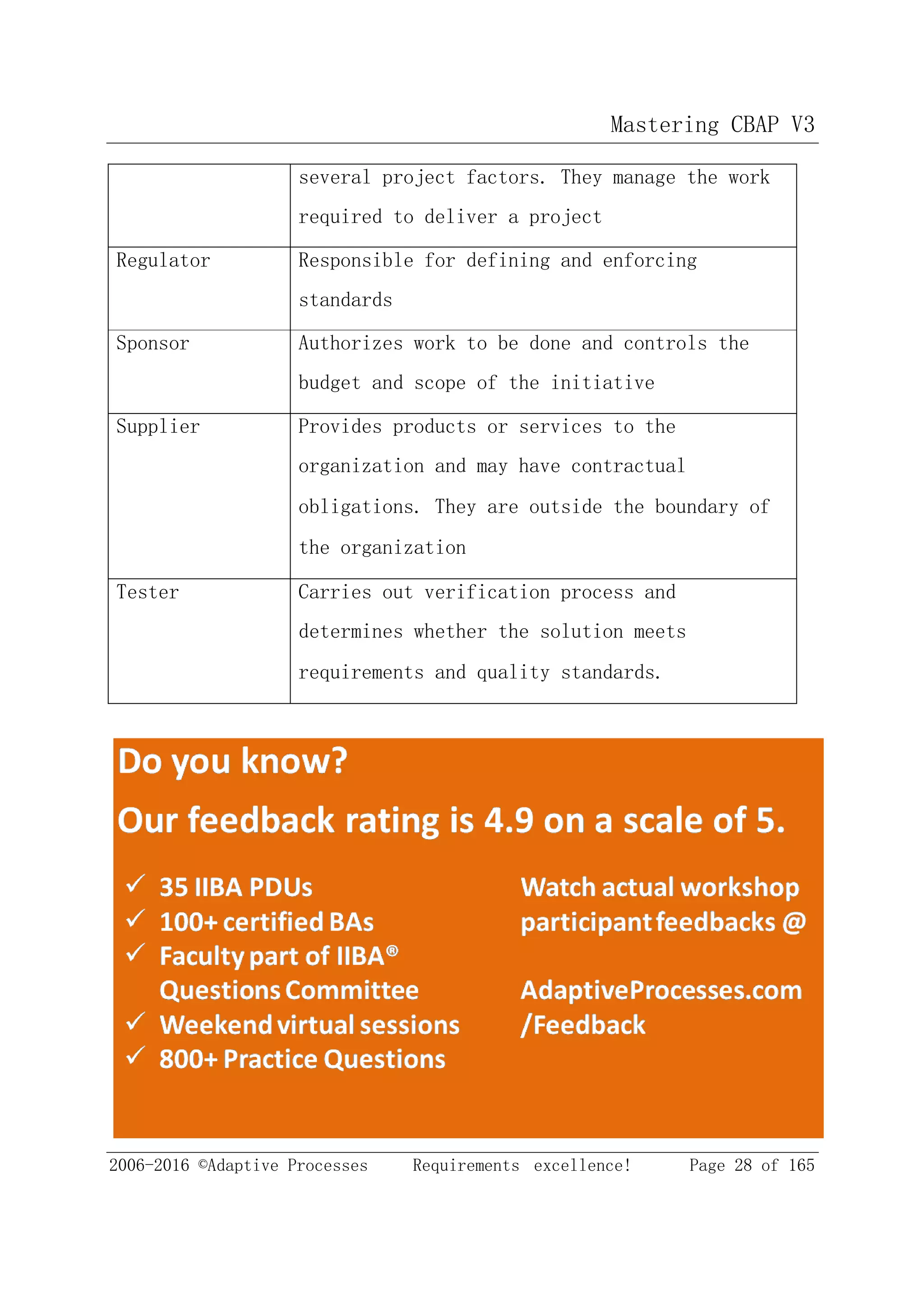 Free CBAP V3 study guide | PDF