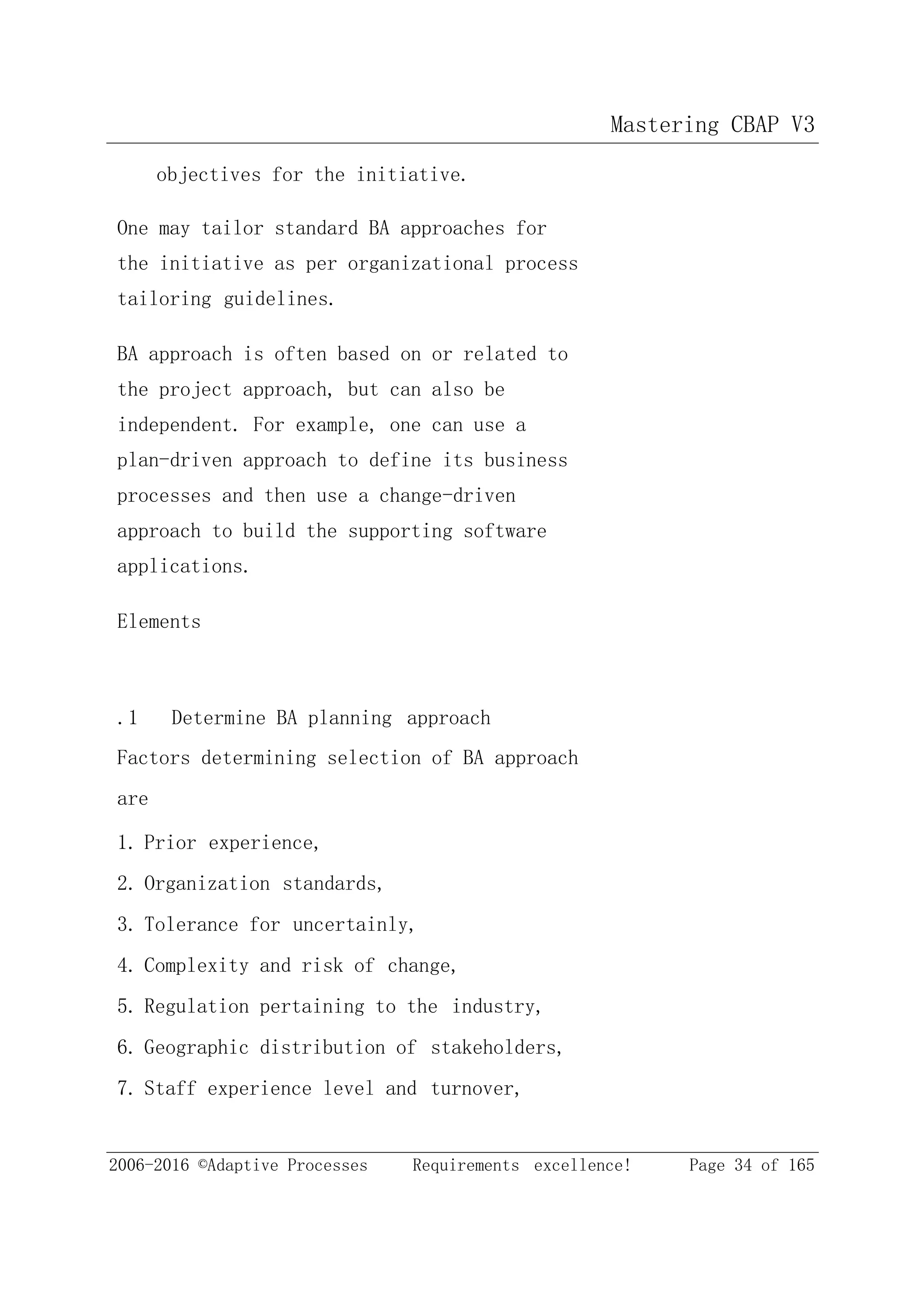 Free CBAP V3 study guide | PDF